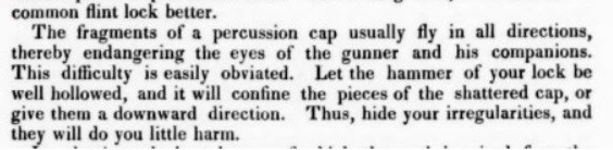 Why the nose of a percussion hammer is recessed