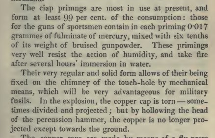 Why the nose of a percussion hammer is recessed